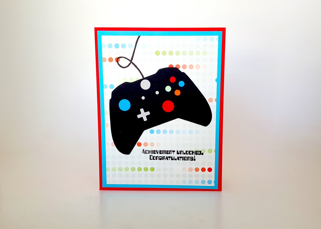 Video Game Card, Gamer Card, Card for Gamers, Controller Card, Game ...