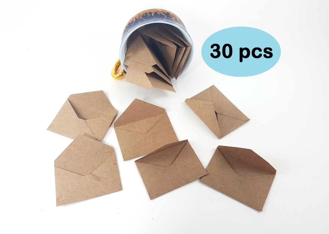 Mini Envelopes, Tiny Envelopes, Micro Envelopes, Small Kraft Envelopes ...