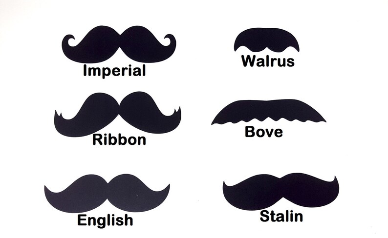 Mustache Cut Outs Mustache Die Cuts Moustache Party Prop - Etsy