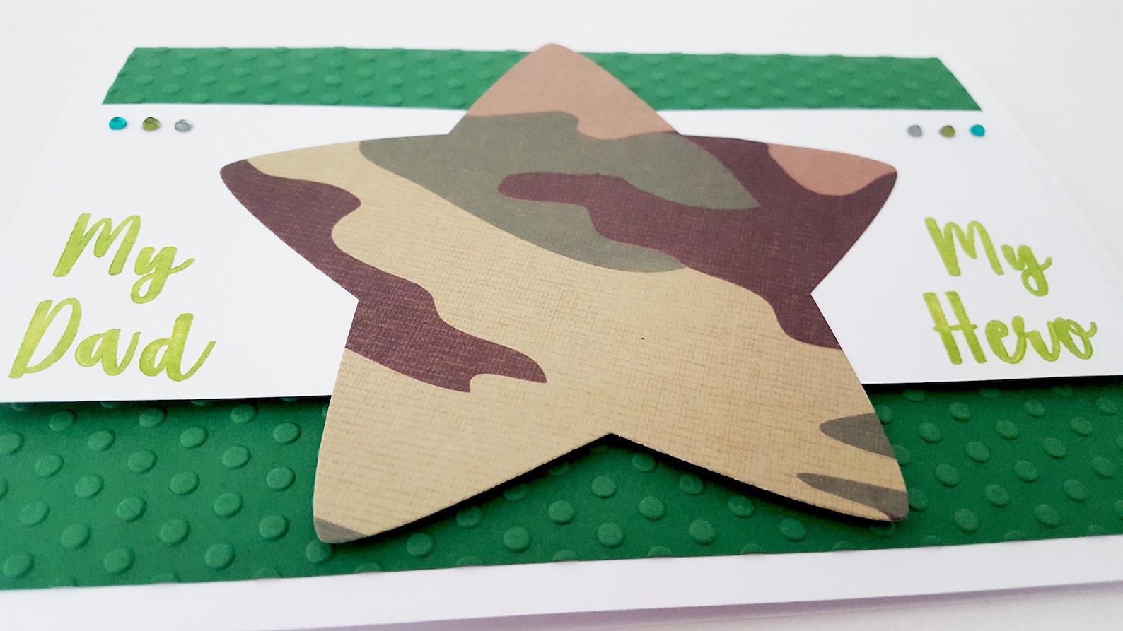 Military Dad Card Camouflage Hero Soldier Army Card - Etsy