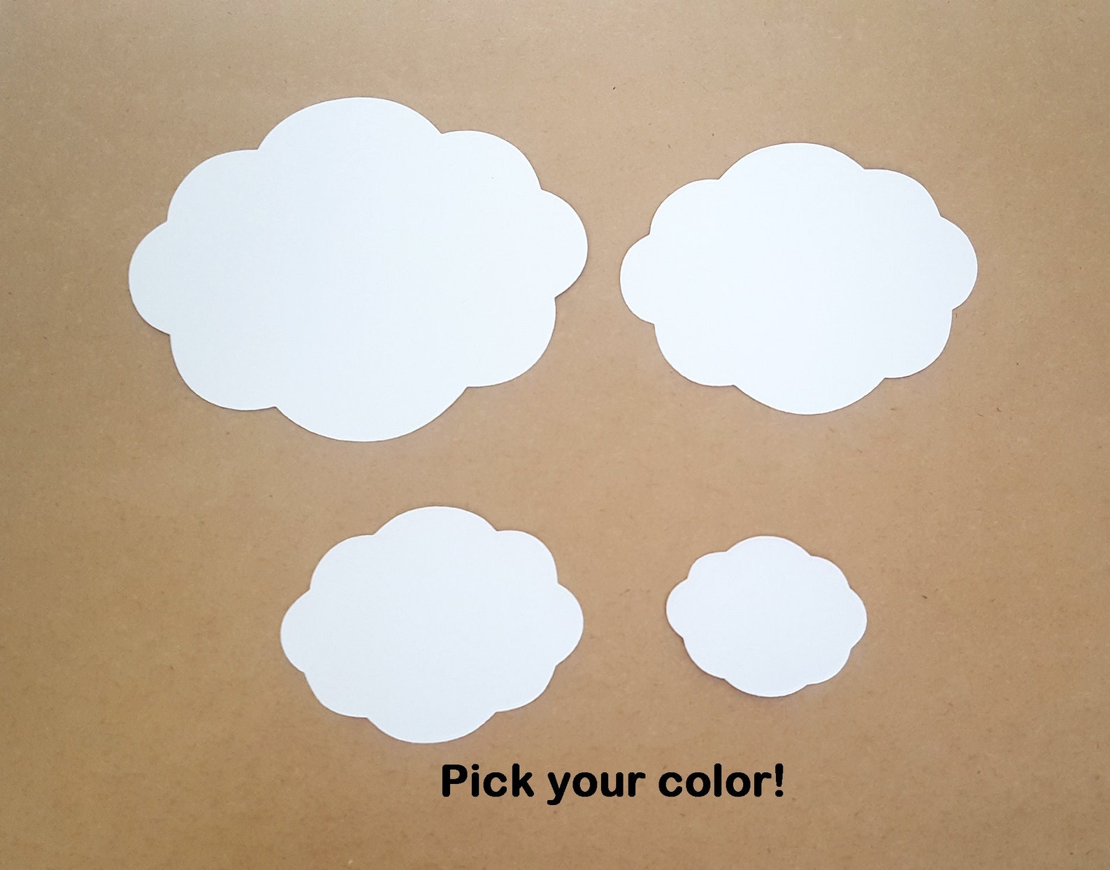 Cloud Die Cuts Cloud Cut Outs Cardstock Clouds Paper - Etsy