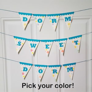 Dorm Sweet Dorm Banner, Dorm Decor, Dorm Room Decor, Dorm Banner, Dorm ...
