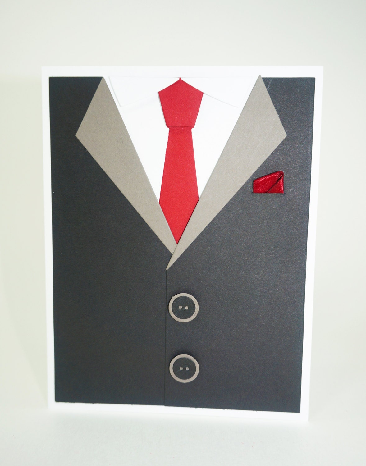 Suit and Tie Groom's Card Father's Day Card Tuxedo - Etsy UK