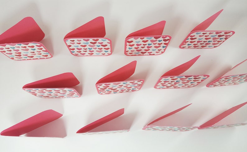 Heartstrings Mini Cards Heart Strings Colorful Hearts - Etsy