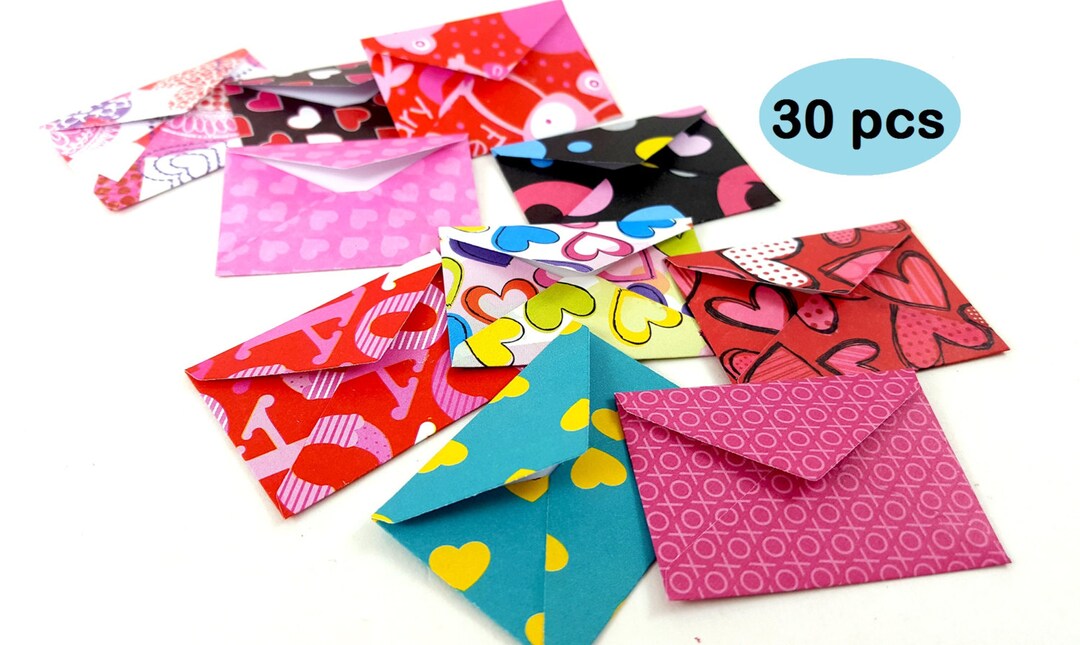 Mini Valentine Envelopes Tiny Valentine Envelopes Mini - Etsy