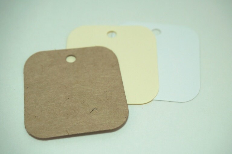 Mini Tags Gift Tags Kraft Tags Label Tags Square Tags - Etsy