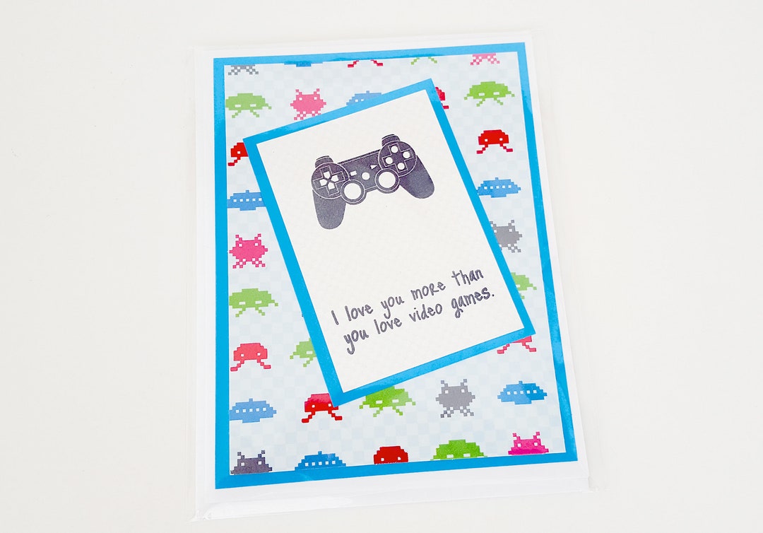 Game Controller Card, Gamer Card, Gamer Boyfriend Card, Gamer ...