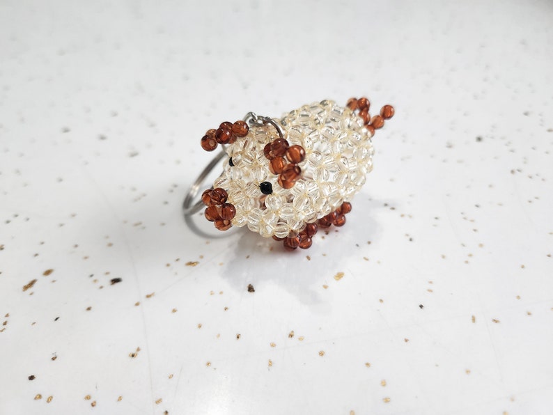 Beaded Pig, Pig Keychain, Beaded Pig Keychain, Pink Pig, Cute Piggy ...