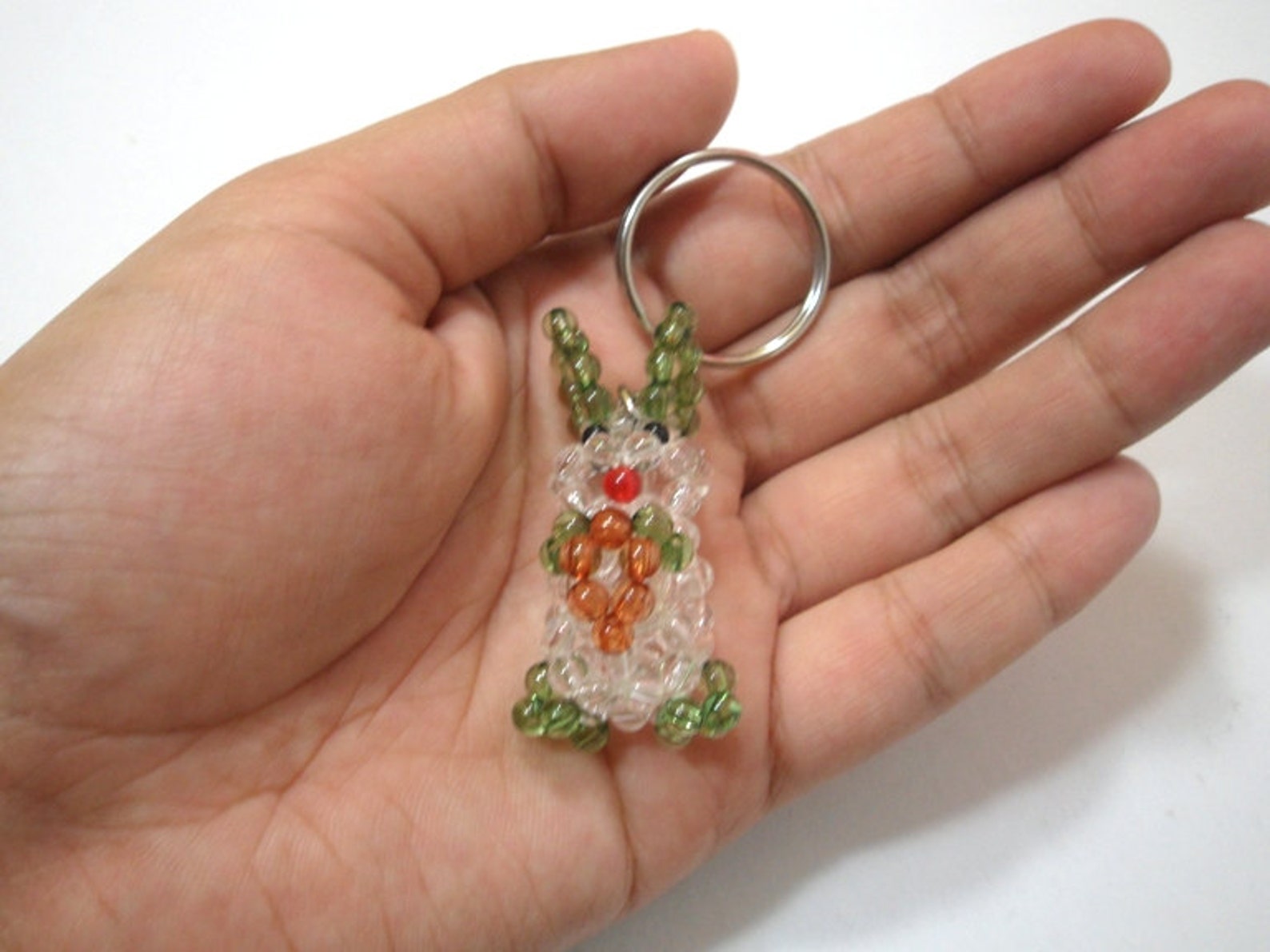 Beaded Rabbit Easter Rabbit Rabbit Keychain Rabbit With - Etsy