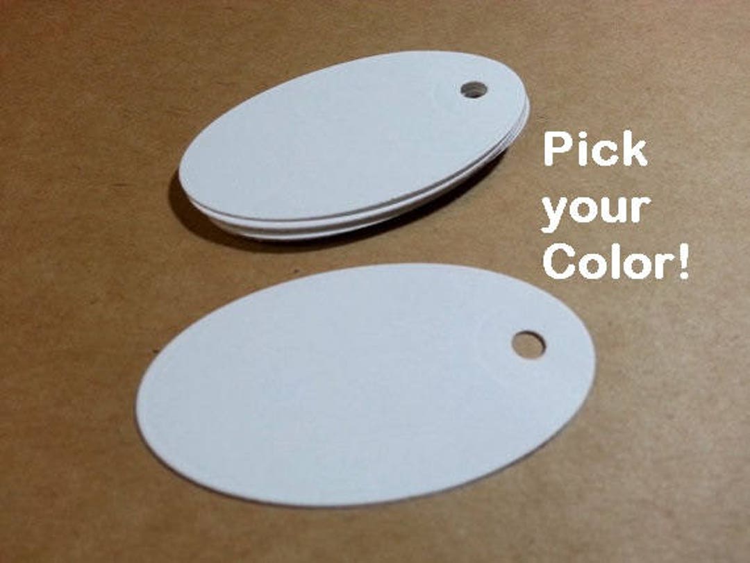 Oval Tags, Oblong Tags, Round Tags, Oval Label Tags, Gift Tags, Price ...