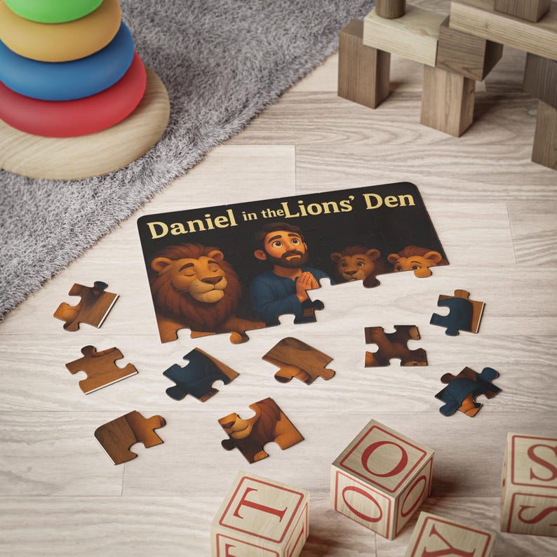 Daniel in the Lions' Den Kids' Puzzle | Educational Play, Bible Story ...