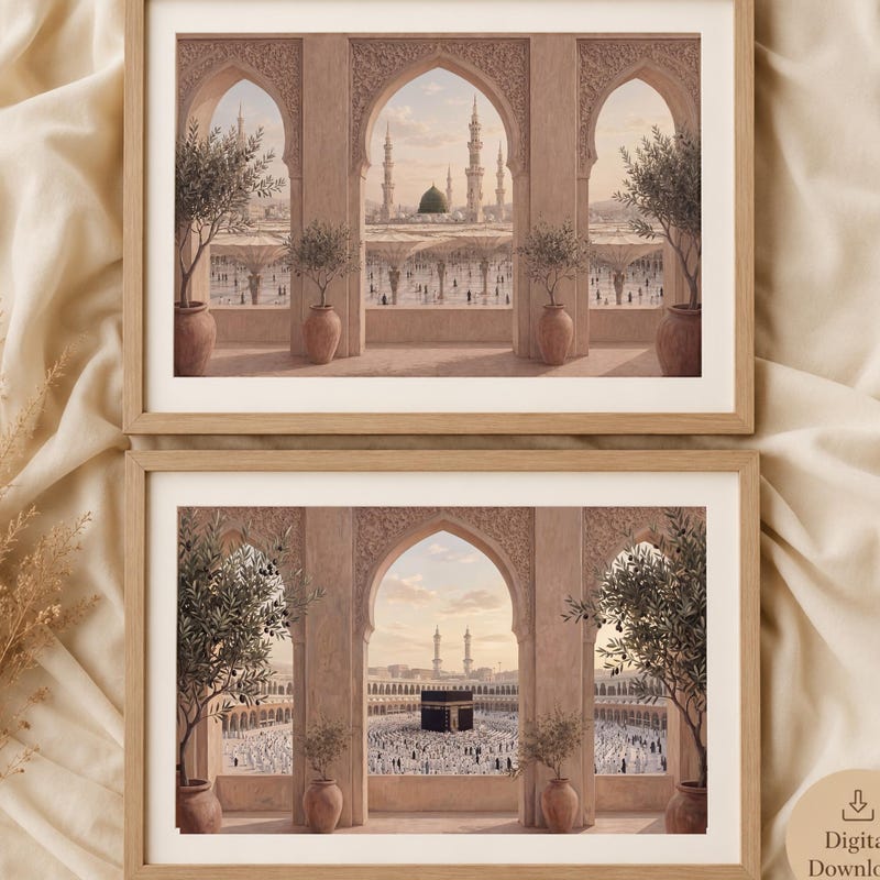 Makkah Medina Wall Art - Etsy