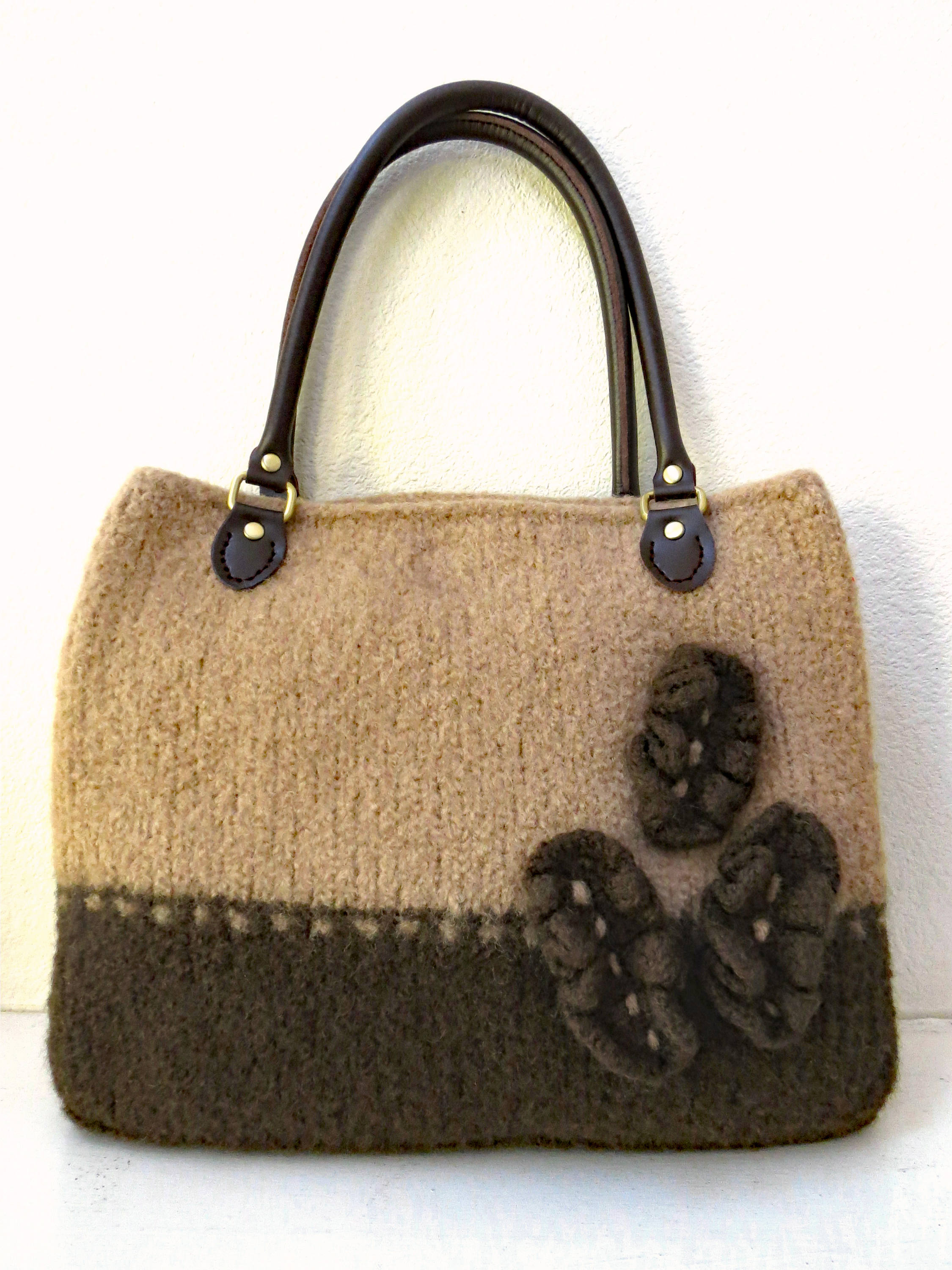 Knit Bag Pattern Felted Purse Pattern Knitting Pattern | Etsy