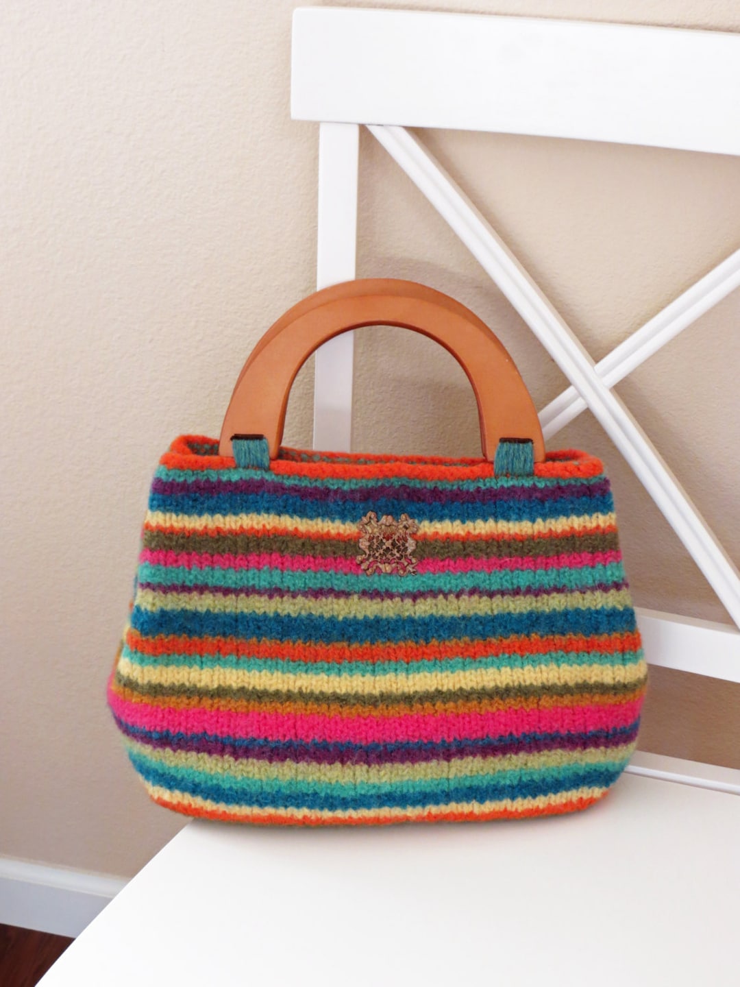 Knit Bag Pattern, Felted Purse Pattern, Knit Purse, Knitting Pattern ...