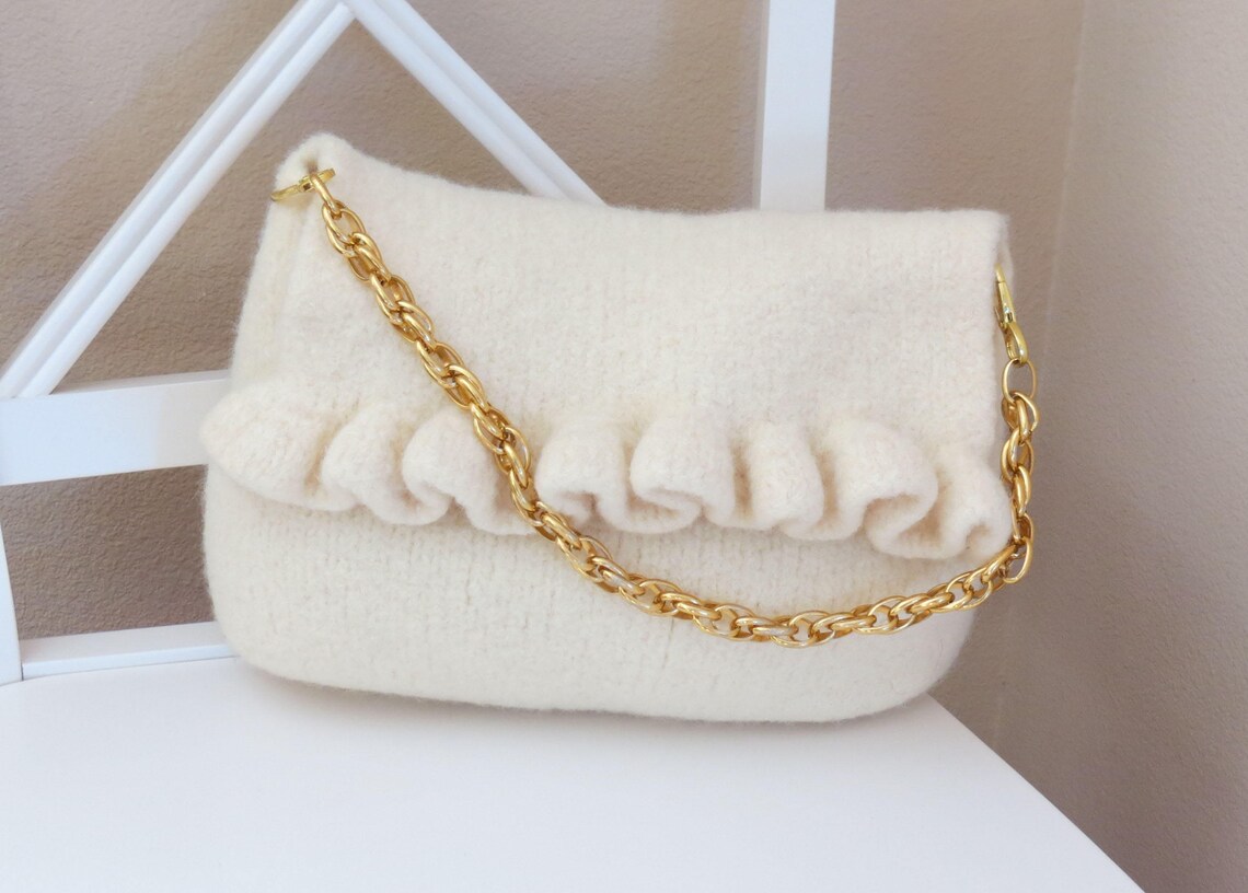 Felted Purse Pattern, Knit Bag Pattern, Felted Purse, Knitted Purse ...
