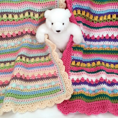 Crochet Baby Blanket Pattern Confetti Baby Blanket Easy - Etsy