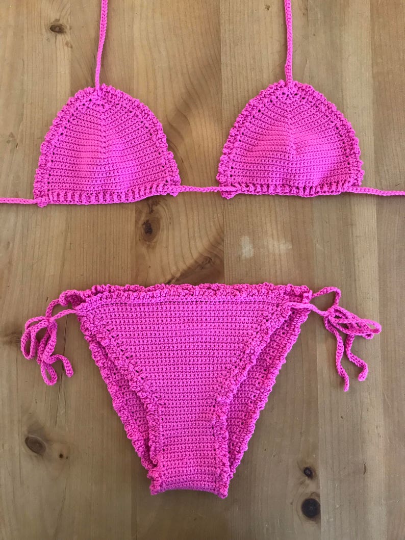 Crochet Bikini Pattern - Brazilian Cut, Boho Crochet Bikini - Easy ...