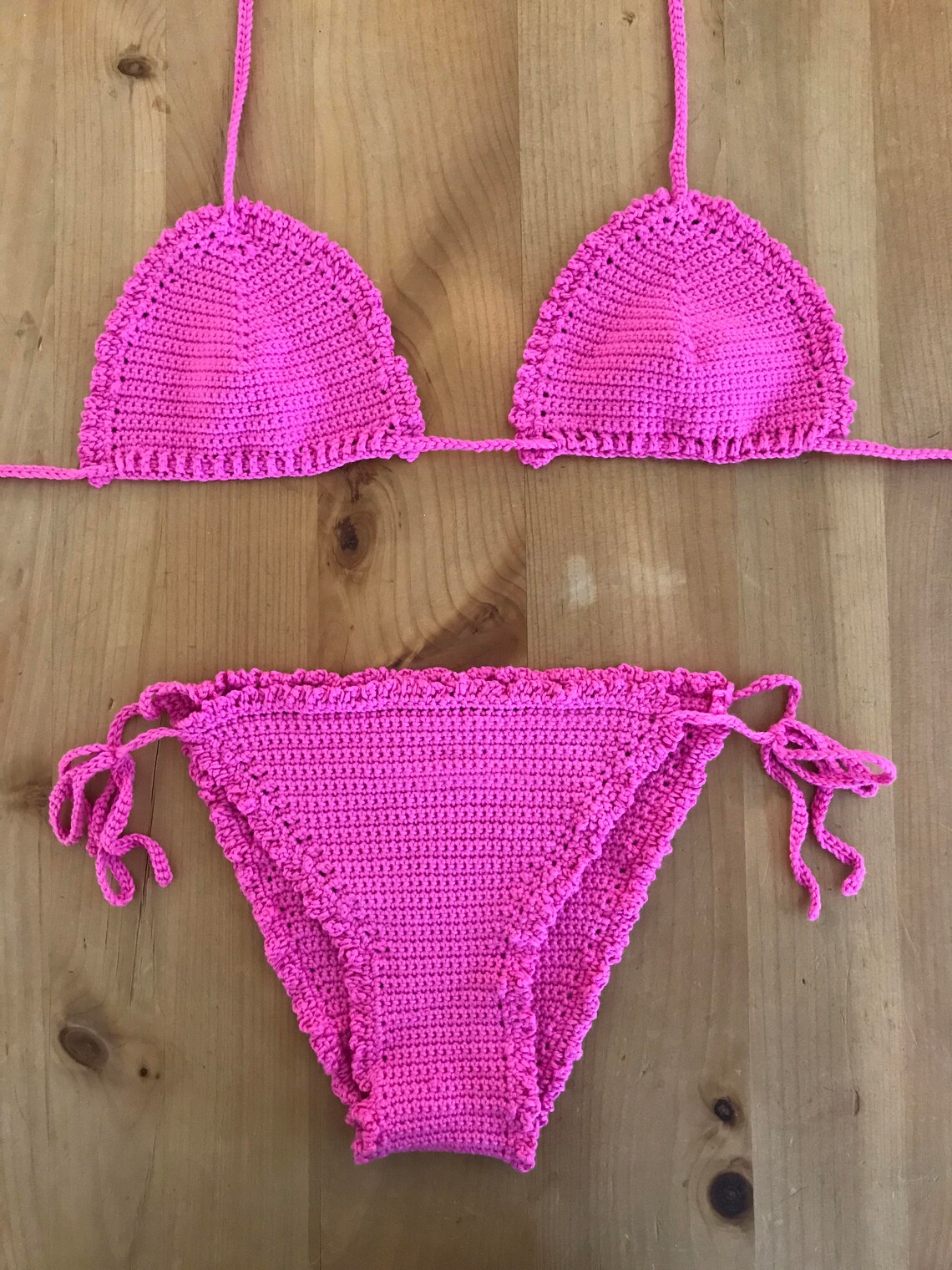Crochet Bikini Pattern - Brazilian Cut, Boho Crochet Bikini - Easy ...