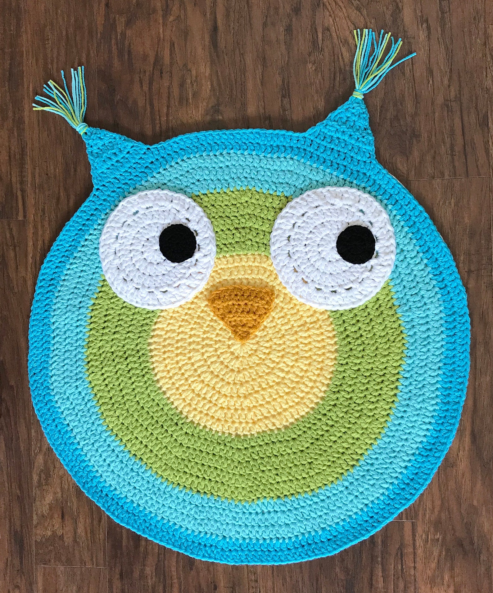 Crochet Rug EASY CROCHET PATTERN Crochet Owl Rug Nursery - Etsy