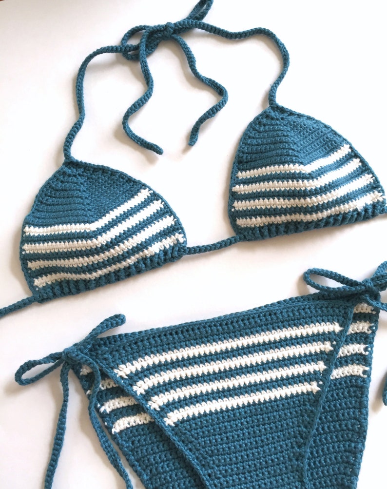 Crochet Bikini Pattern - Brazilian Cut, Boho Crochet Bikini - Easy ...
