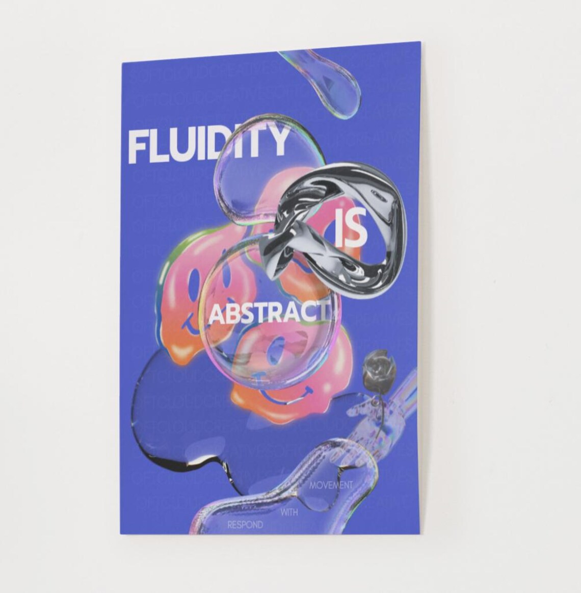 Fluidity is Abstract Printable Poster | Contemporary Abstract Art Print ...