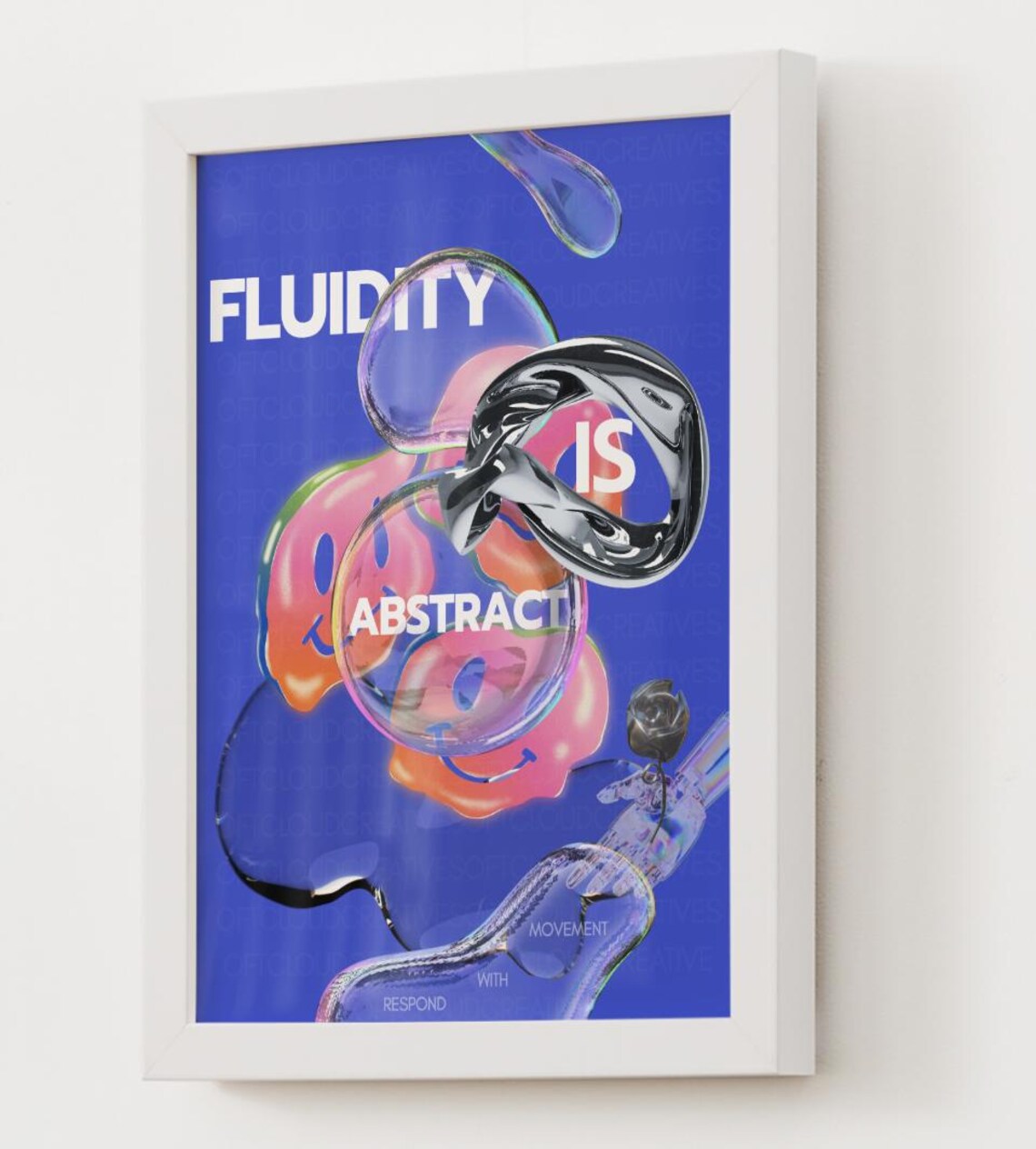 Fluidity is Abstract Printable Poster | Contemporary Abstract Art Print ...
