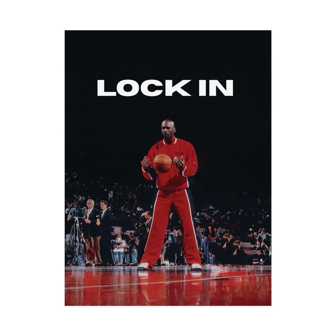 MJ Lock in Motivational Poster - Etsy