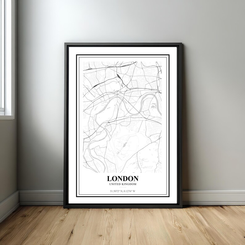 London Travel Memory Map | London City Map Printable | London Trip Wall ...