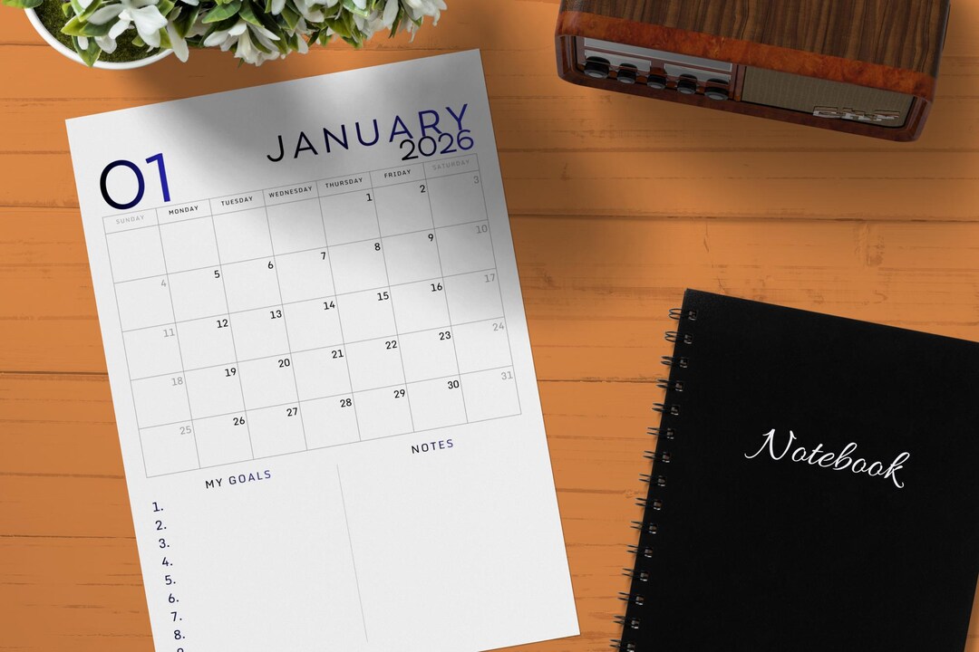 Year Planner 2026, Large Wall Calendar 2026, Yearly Wall Calendar, Wall ...