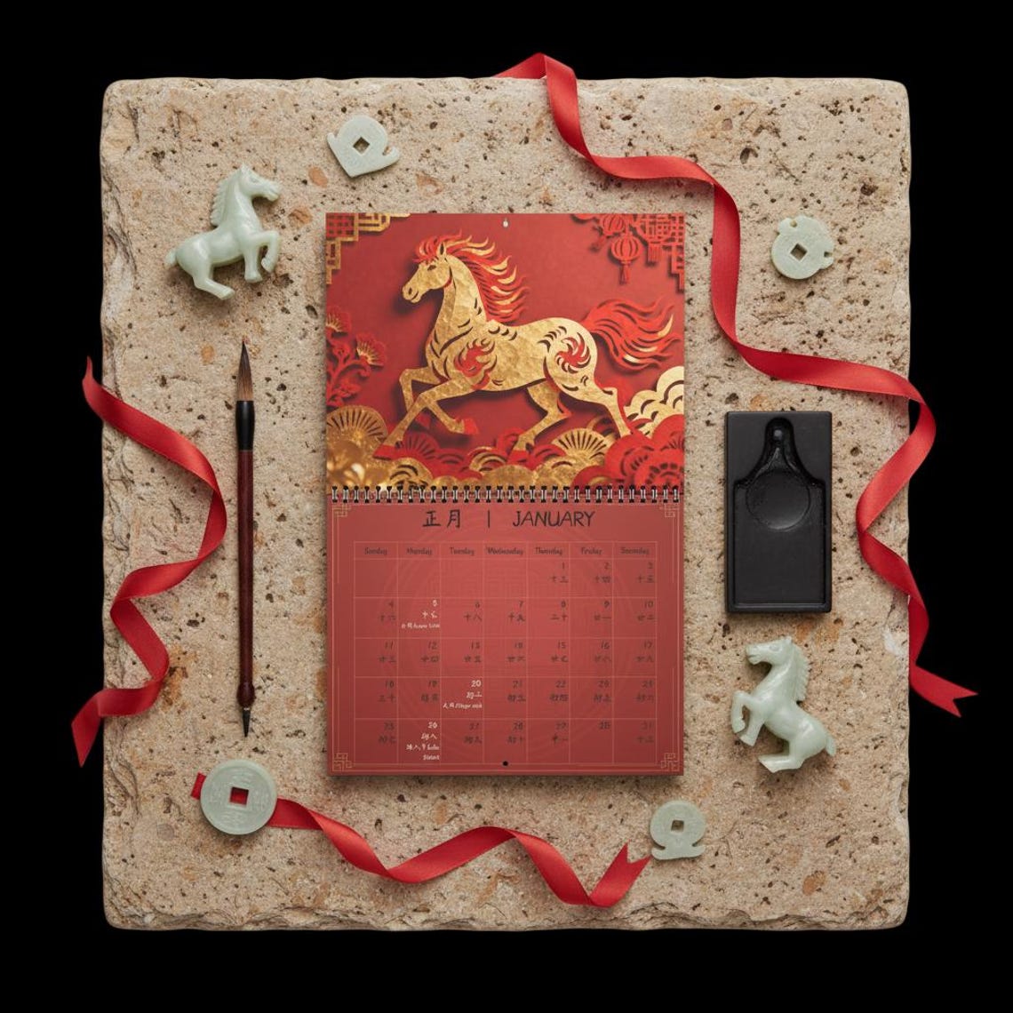 2026 Chinese Calendar: Lunar & Gregorian Wall Calendar | Bing Wu | 11 ...