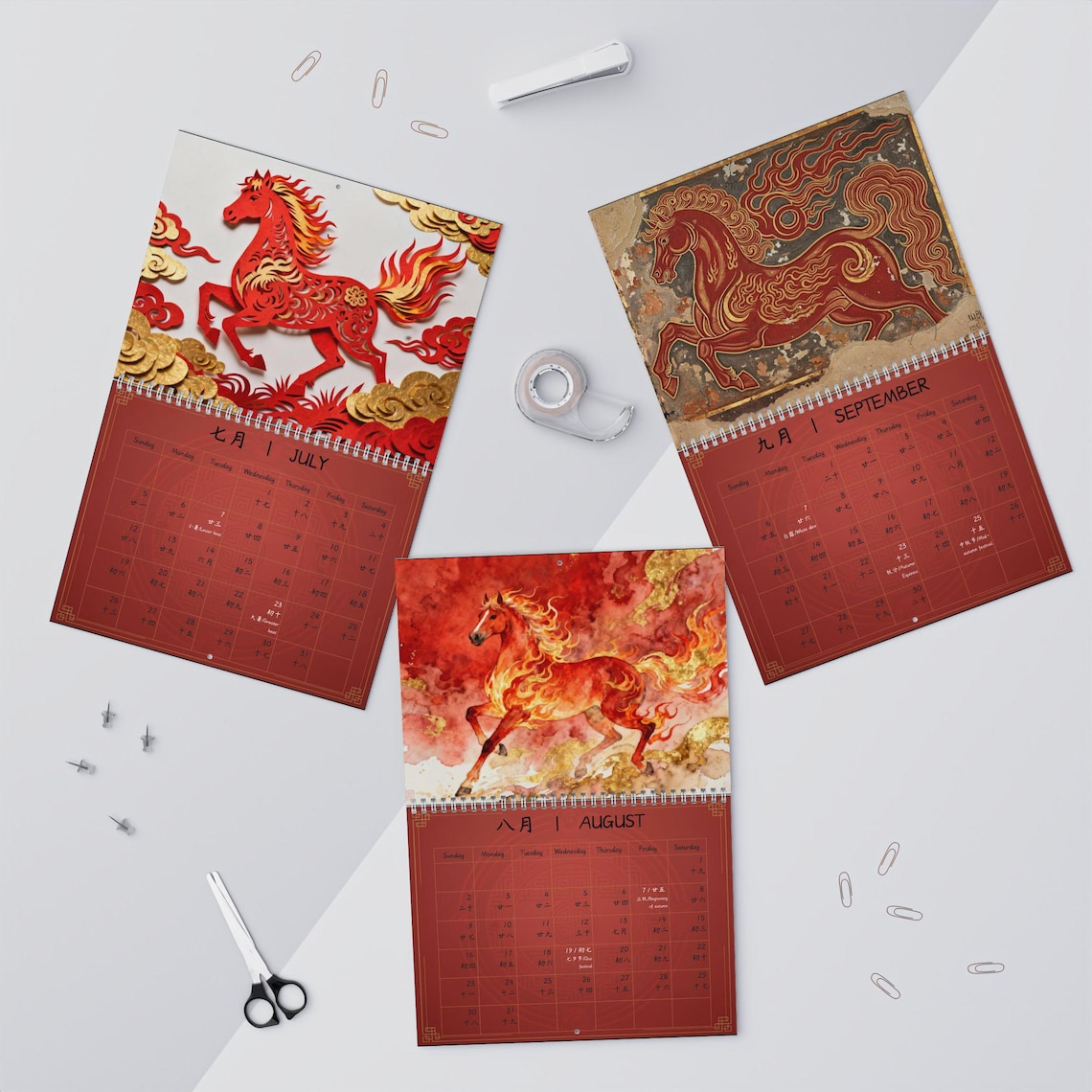 2026 Chinese Calendar: Lunar & Gregorian Wall Calendar | Bing Wu | 11 ...