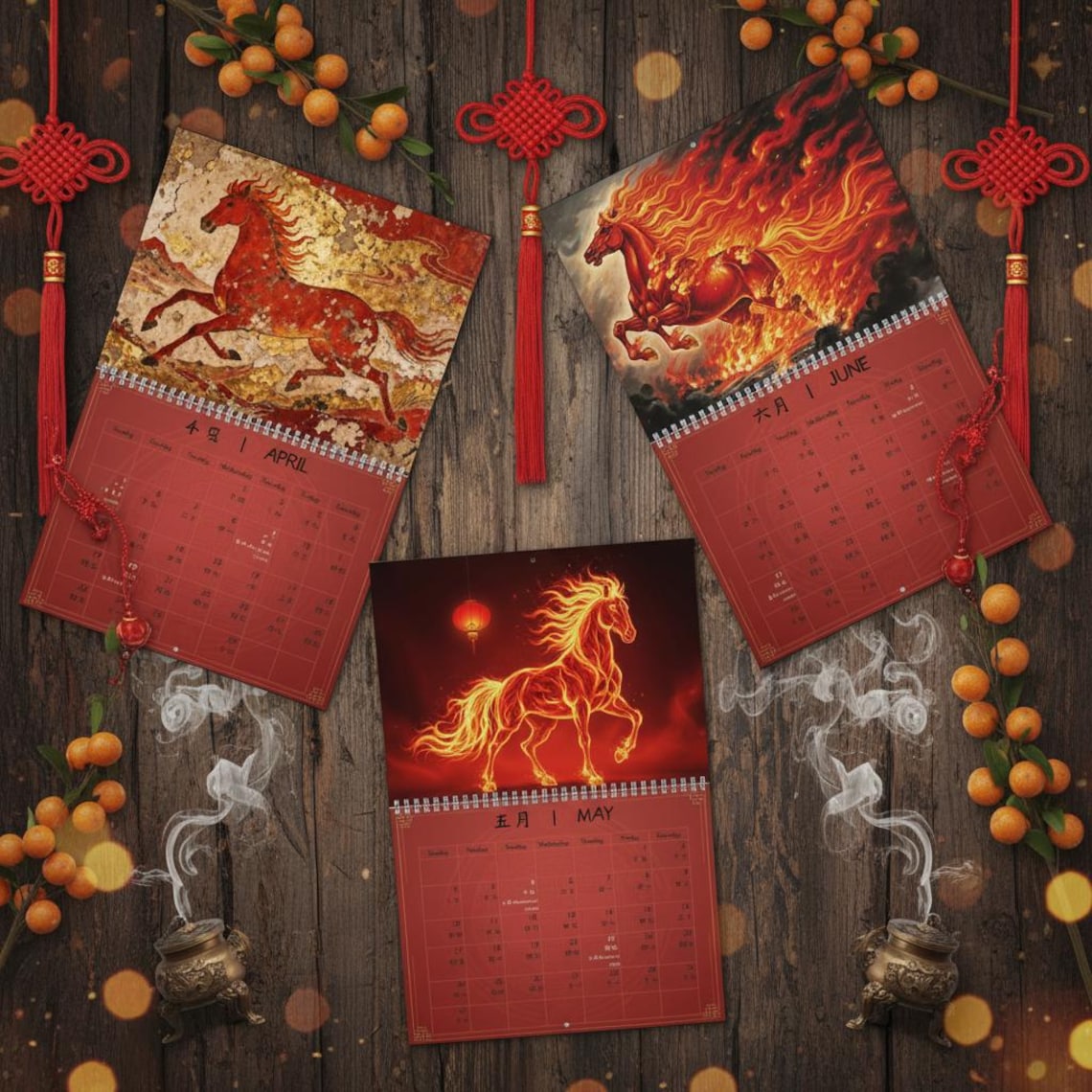 2026 Chinese Calendar: Lunar & Gregorian Wall Calendar | Bing Wu | 11 ...