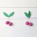 Cherry Felt Ball Garland pink - Etsy