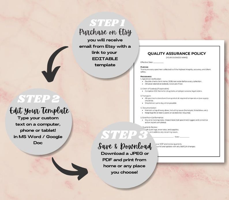 Quality Assurance Policy Template, Standard Operating Procedures ...
