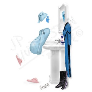 Superhero Bathroom WOLVERINE (1 Print) Angry Toilet Paper Picture Wall ...