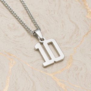 Custom Personalized Number Necklace Name Pendant Gift for Sports Team ...