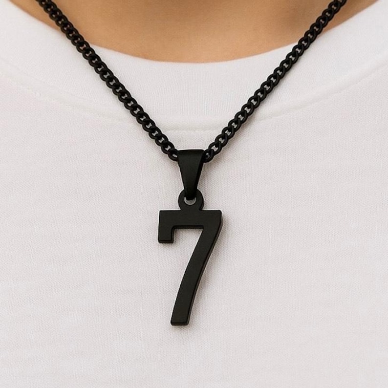 Custom Personalized Number Necklace Name Pendant Gift for Sports Team ...