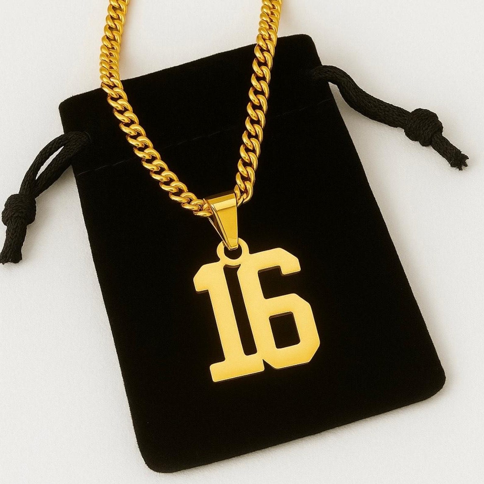 Custom Personalized Number Necklace Name Pendant Gift for Sports Team ...