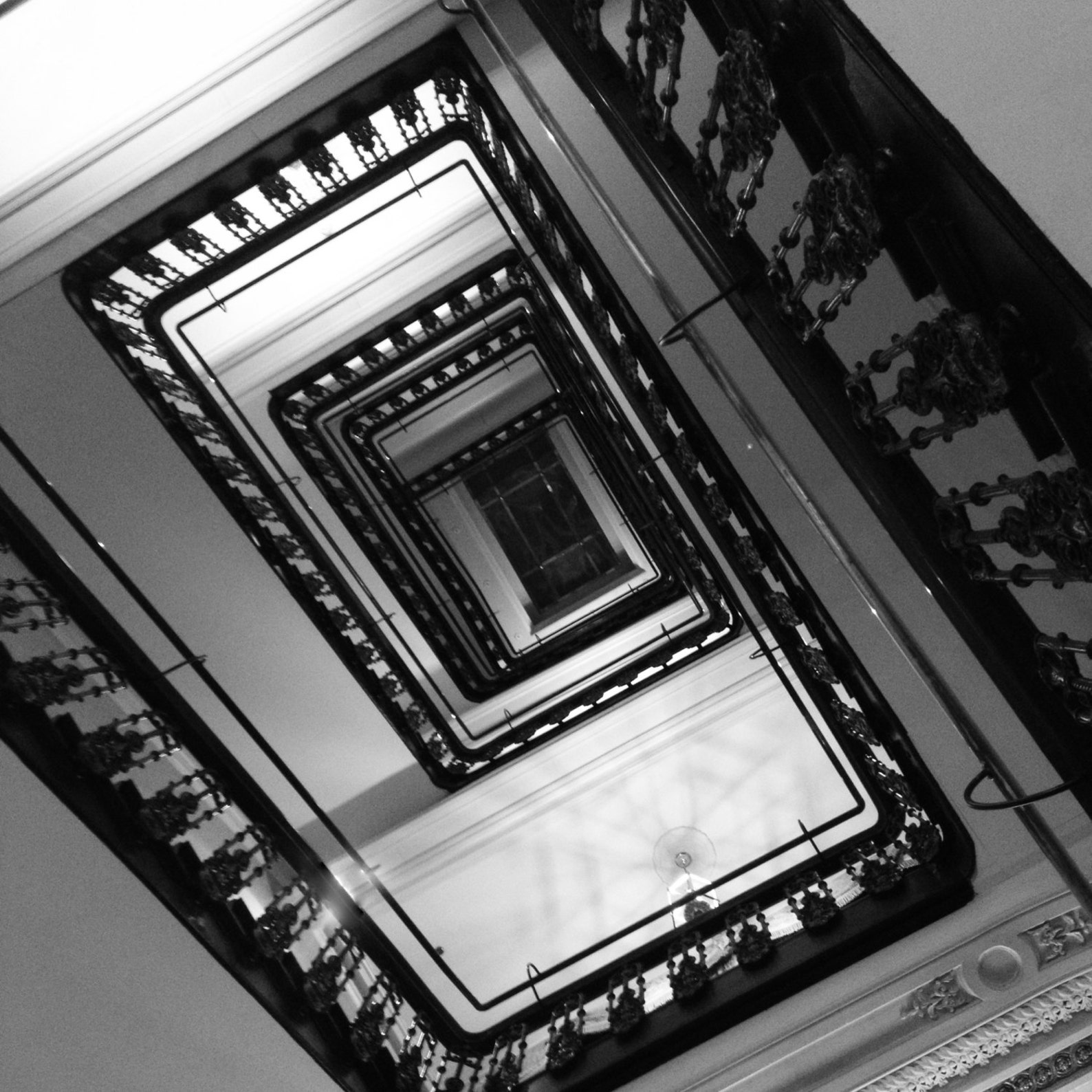 Black and White Antique Spiral Stairs Staircase Art Print - Etsy