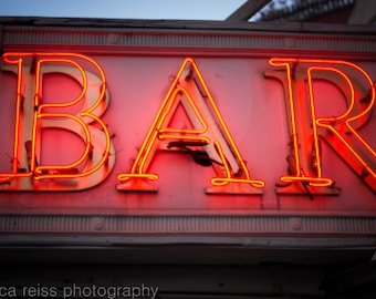 Vintage Sign Photography Print Pool Beer Dancing Kitchen - Etsy