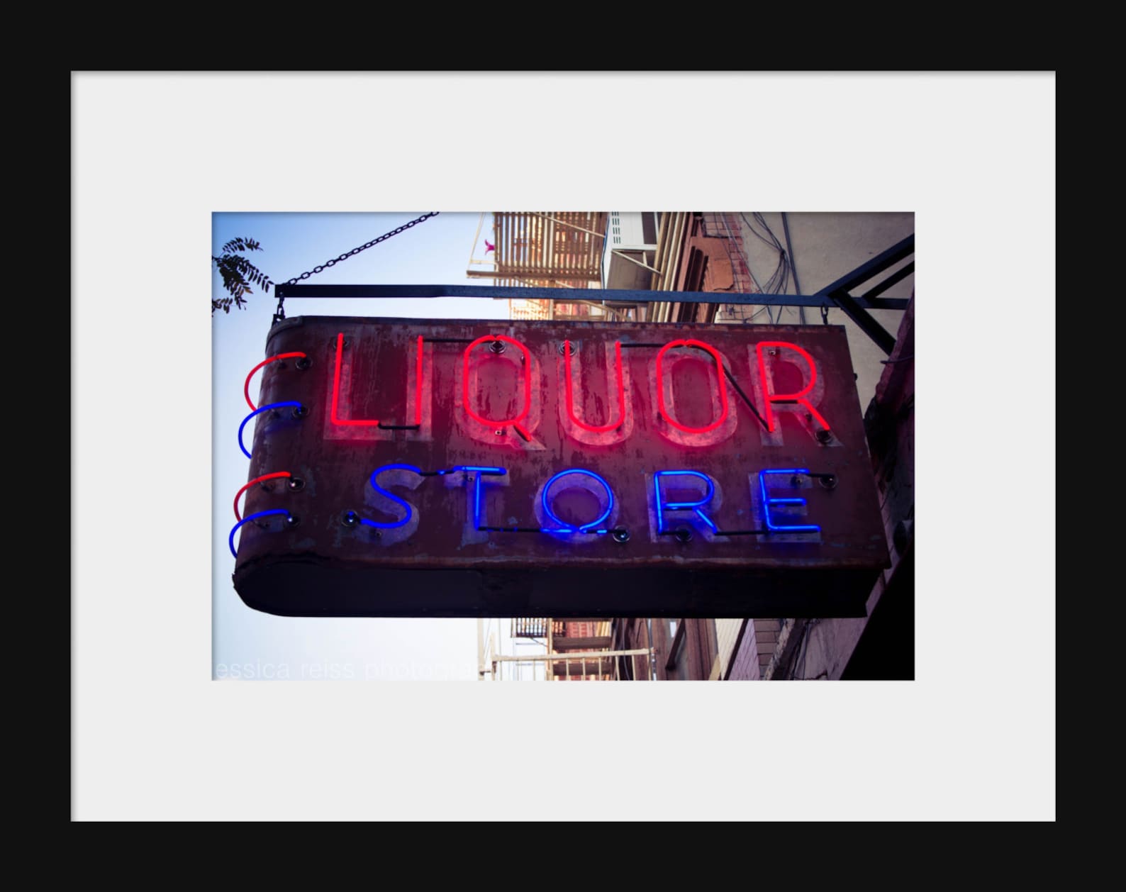 Vintage Rustic Liquor Store Bar Neon Sign Photograph Art Print - Etsy
