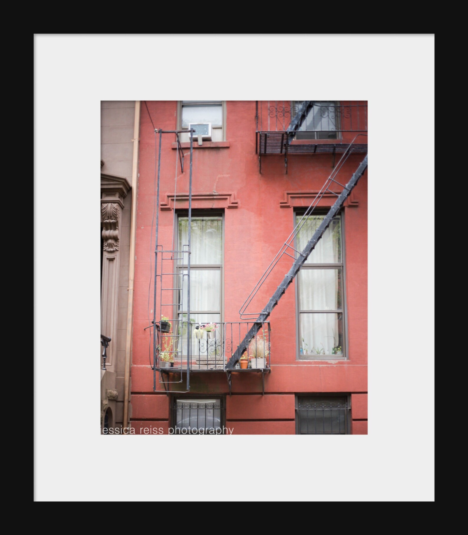 New York City Fire Escape Window Building Architecture Brooklyn NY ...