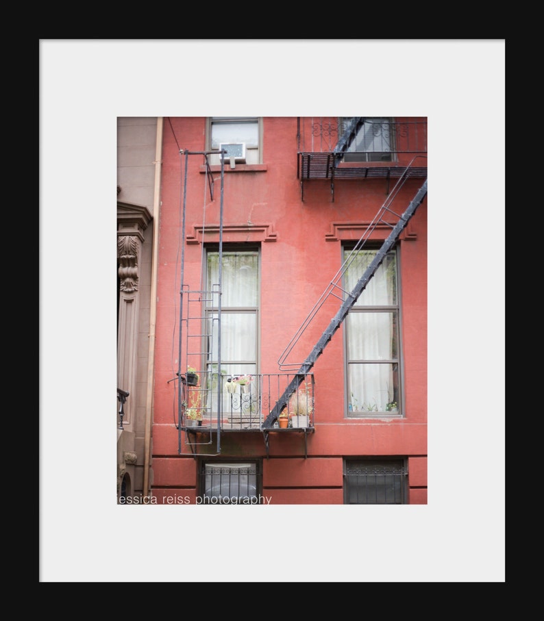 New York City Fire Escape Window Building Architecture Brooklyn NY ...