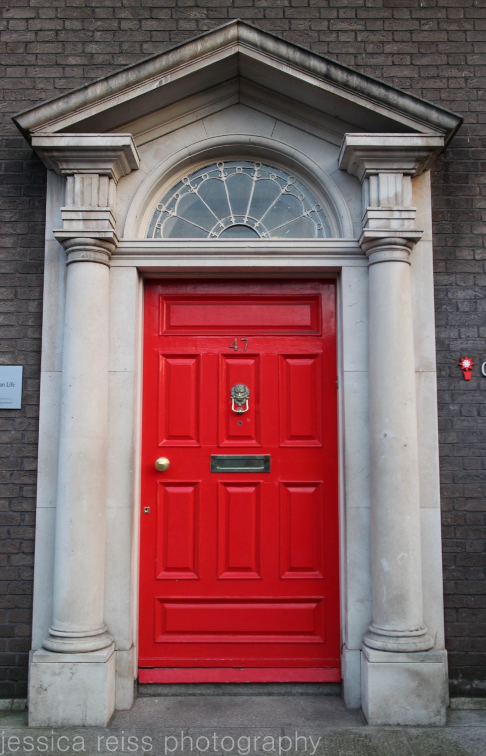 Set of 3 Doors of Dublin Ireland Art Print Georgian Architecture ...