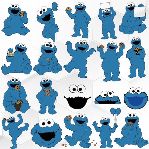 Cartoon Cookie - Etsy UK