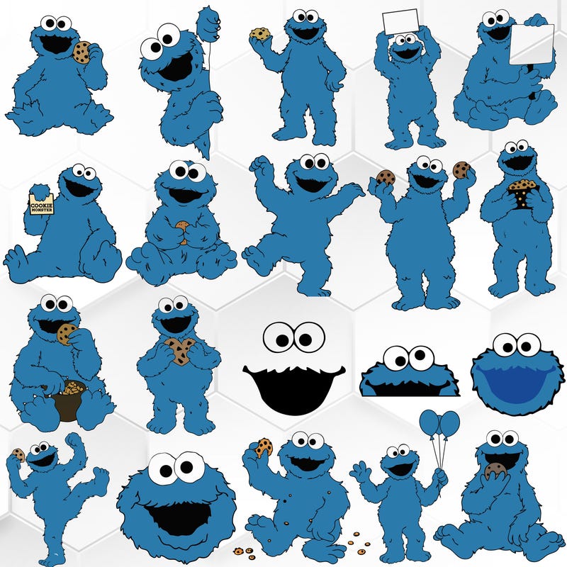 Cartoon Cookie - Etsy UK