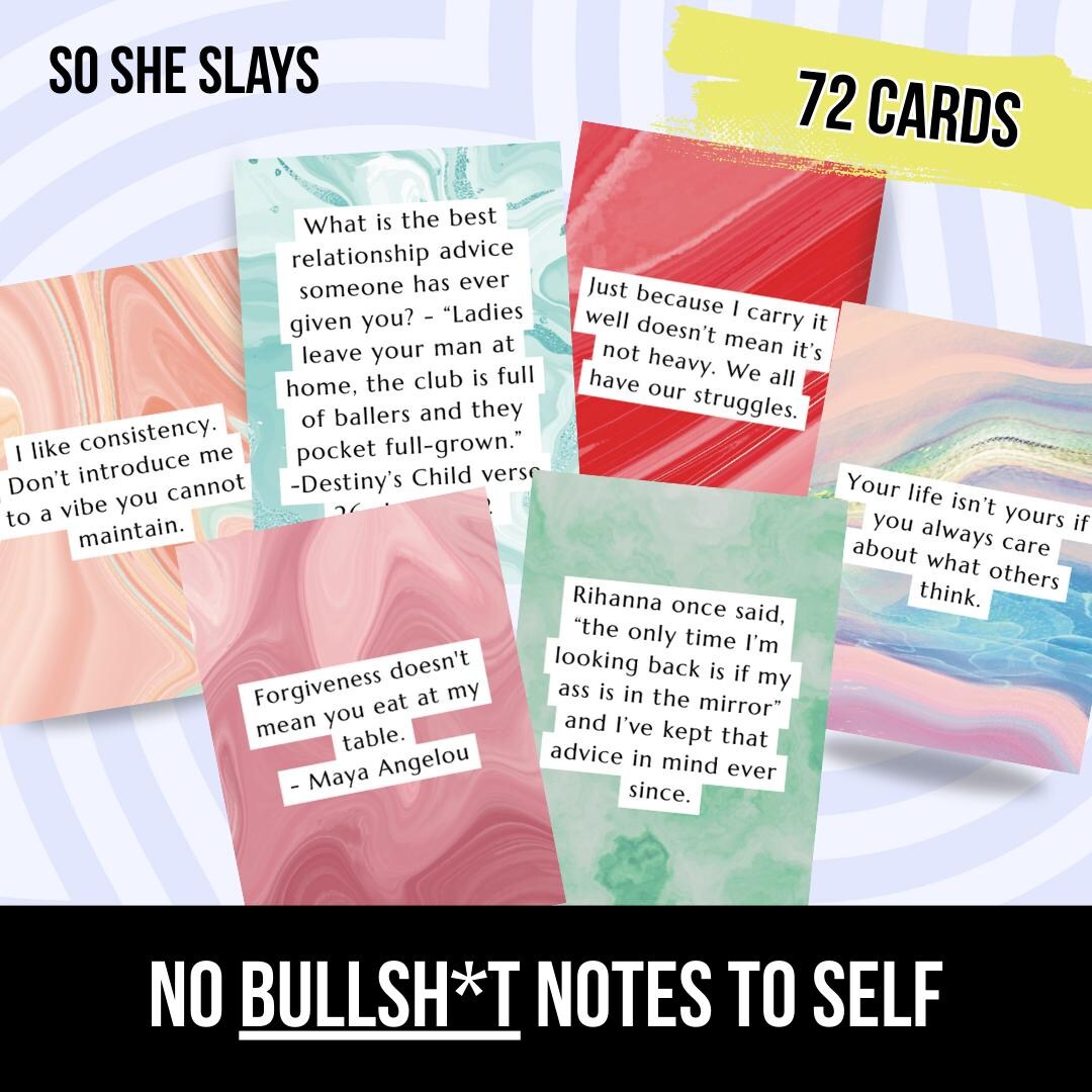 So She Slays: Notes to Self Cards - Etsy
