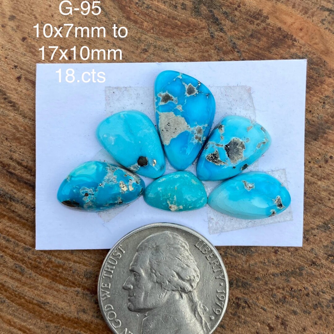 Rare Blue Bird Turquoise Cluster Cabochon ( G95 ) Losse Gemstone ...