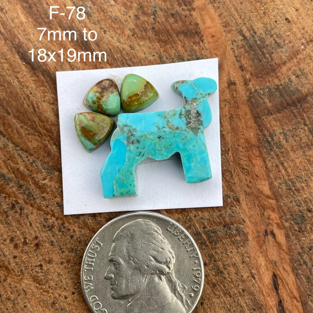Kingmanmohaveturquoise Goat Cluster Suite Cabochon ( F78 ) Loose ...