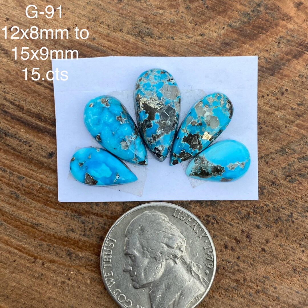 Rare Blue Bird Turquoise Cluster Cabochon ( G91 ) Losse Gemstone ...